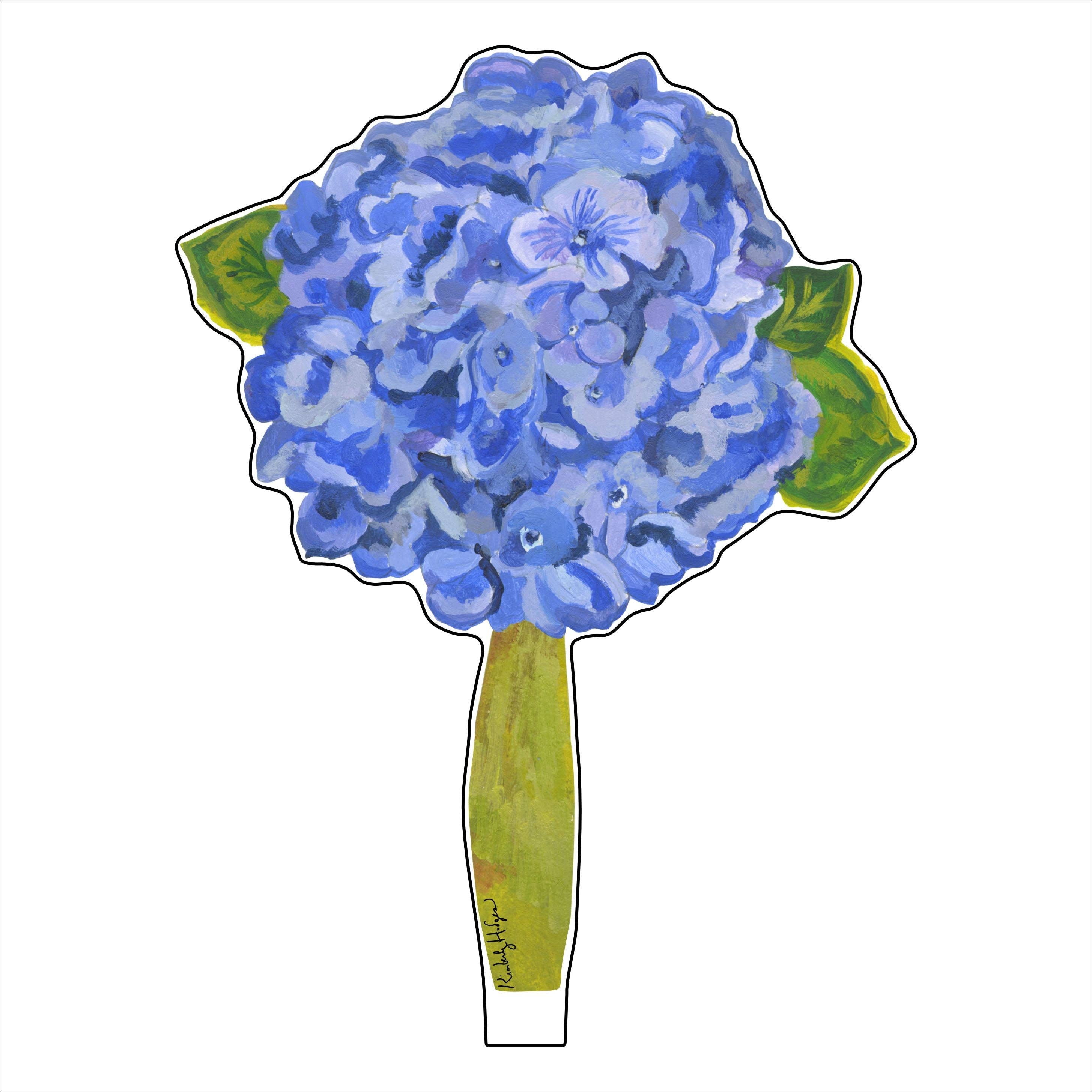 Hydrangea Royal Blue Large Acrylic Flower – The Red Door